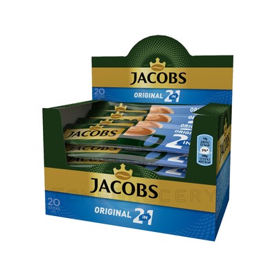 JACOBS Original 2in1 Instant Coffee Sachets Full Box 20 x 14g 0.5oz | eBay