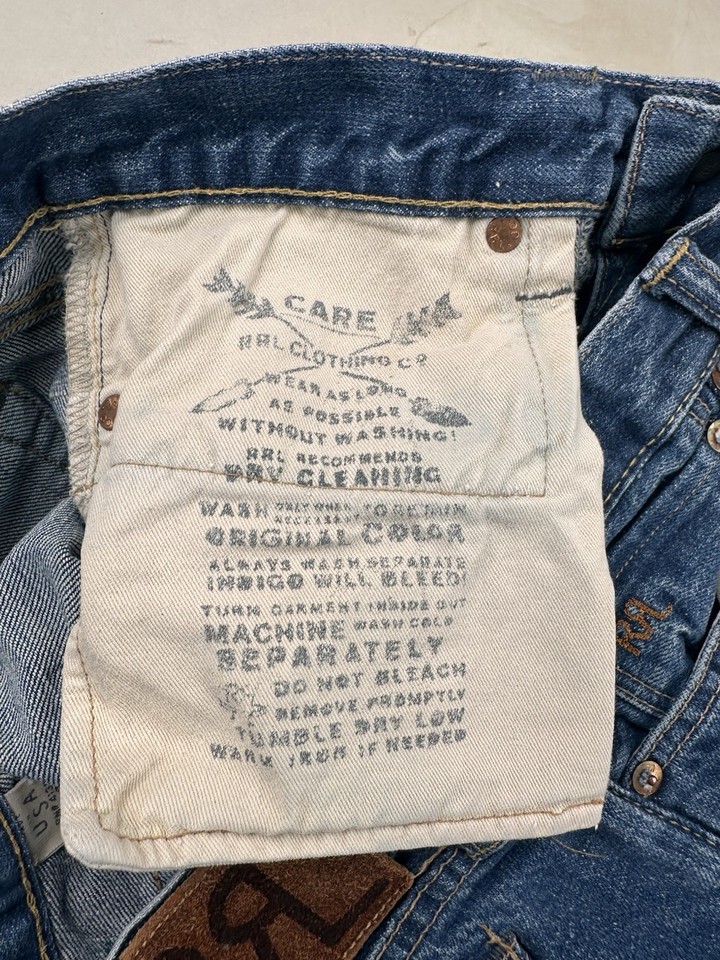 RRL Ralph Lauren Womens Size 28 (29x31.5) Double RRL Slim Fit Jeans ...