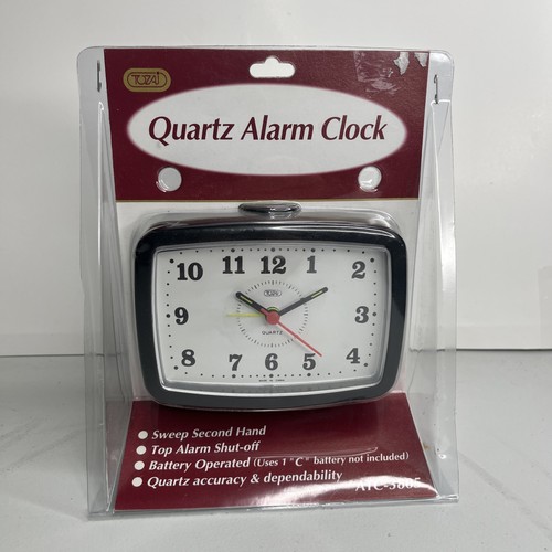 Vintage NOS Tozaj Quartz Alarm Clock ATC-3805 NIB | eBay