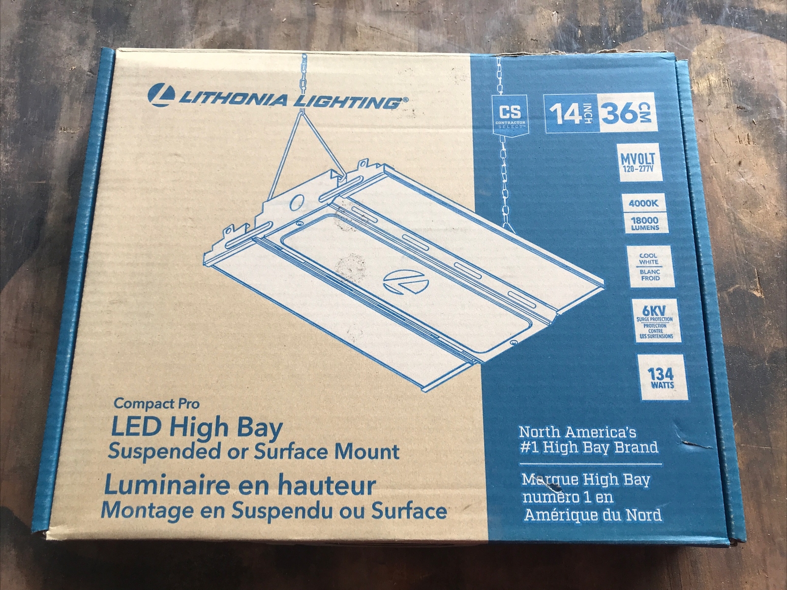 Lithonia Lighting High Bay LED Warehouse Light Fixture - 18k Lumens | eBay