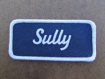 Name Sully Patch Sewn uniform personal patch EMBROIDERED | eBay