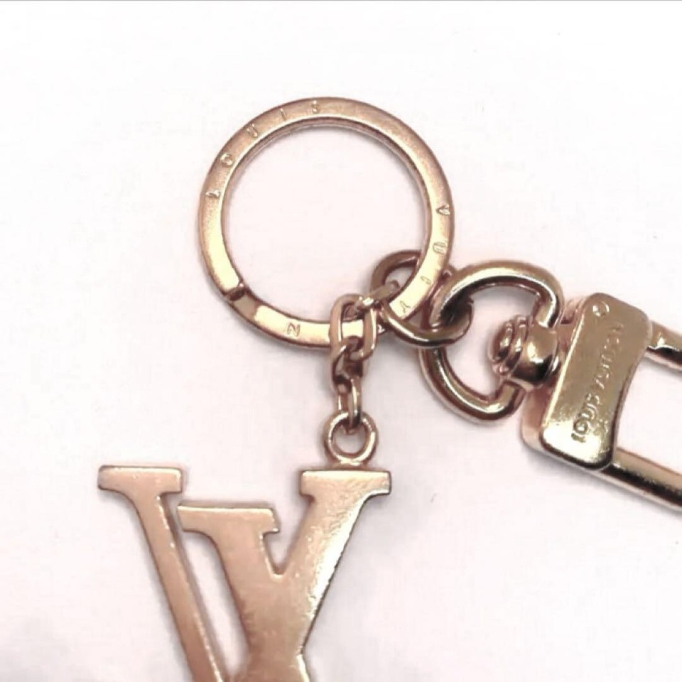 LOUIS VUITTON M69557 Portocle Guilloche Keyring Bag Charm Used Ex+ ...