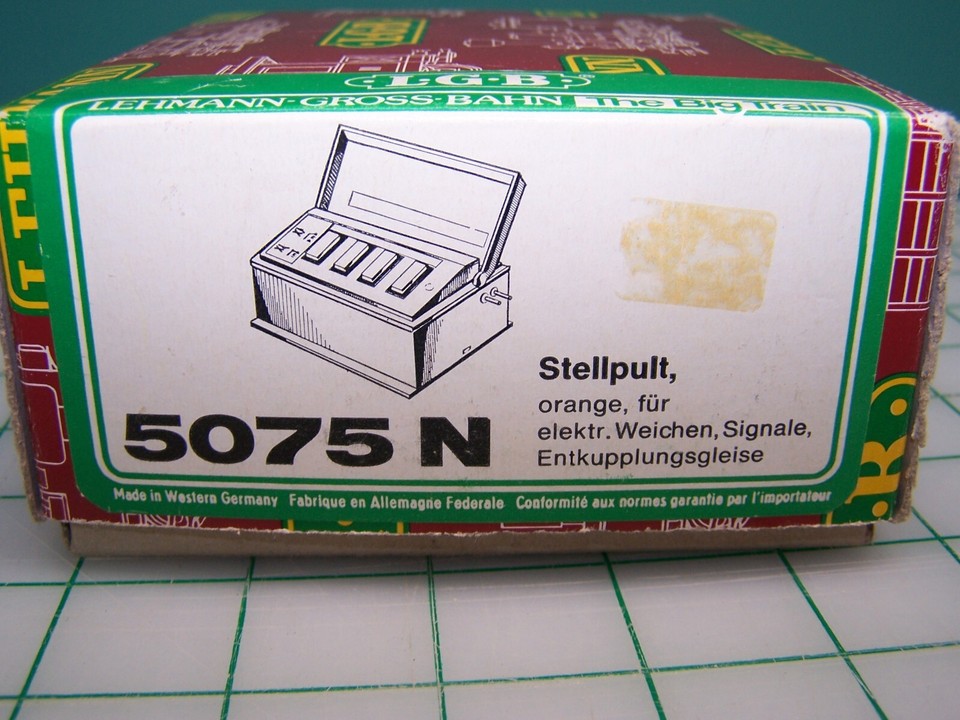 LGB G Scale Control Panel Model 5075N The Big Train Vintage Lehmann ...