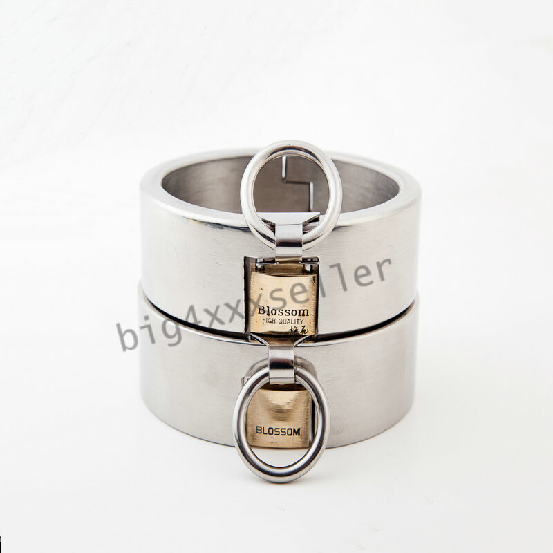 Stainless Steel Manacle Body Restraints Wrist Cuffs Shackle Handcuffs ...