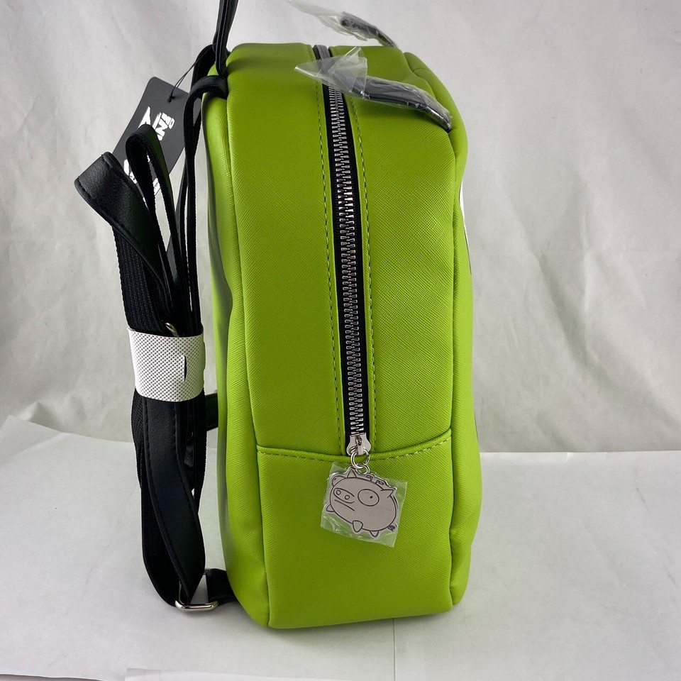 Invader Zim Gir Mini Backpack Bag Green Pig Doom Faux Leather ...