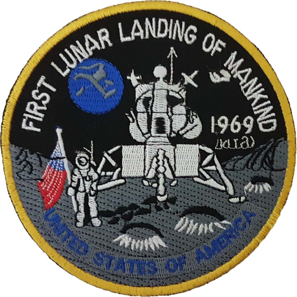 Nasa First Moon Landing Patch A NASA Patch Is Seen At The Unveiling