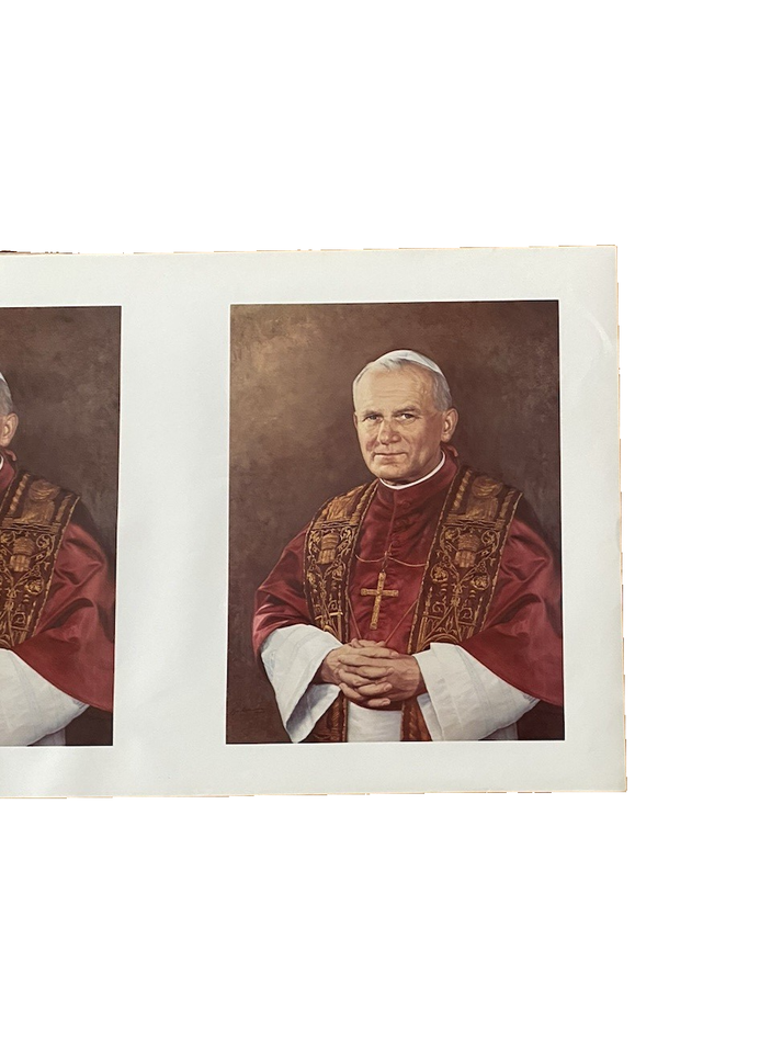 Two Saint Pope John Paul II 1980's POSTER 32"X 20" Vintage | eBay