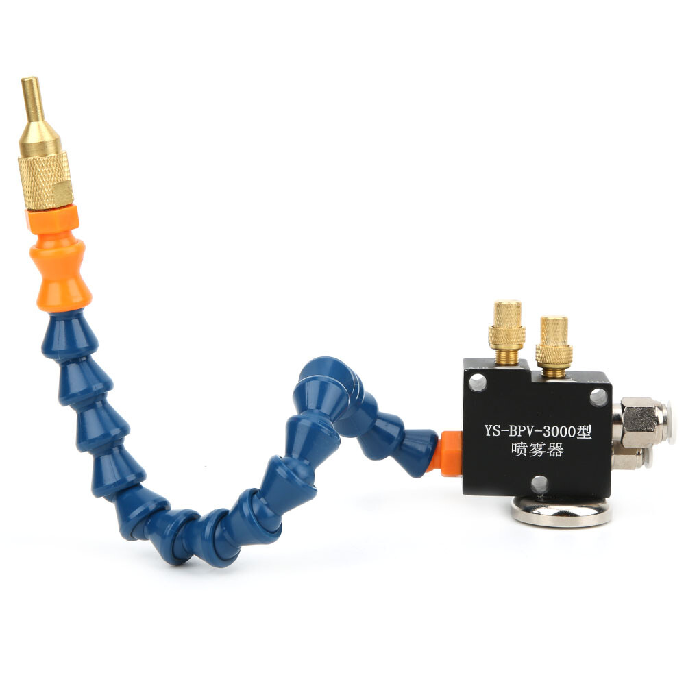 Mist Coolant Lubrication Cooling Sprayer Universal Brass Spray Port CNC ...