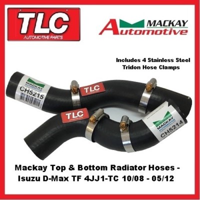 Mackay Top & Bottom Radiator Hose Isuzu D-Max DMAX 3.0 Diesel 10/08-05/ ...