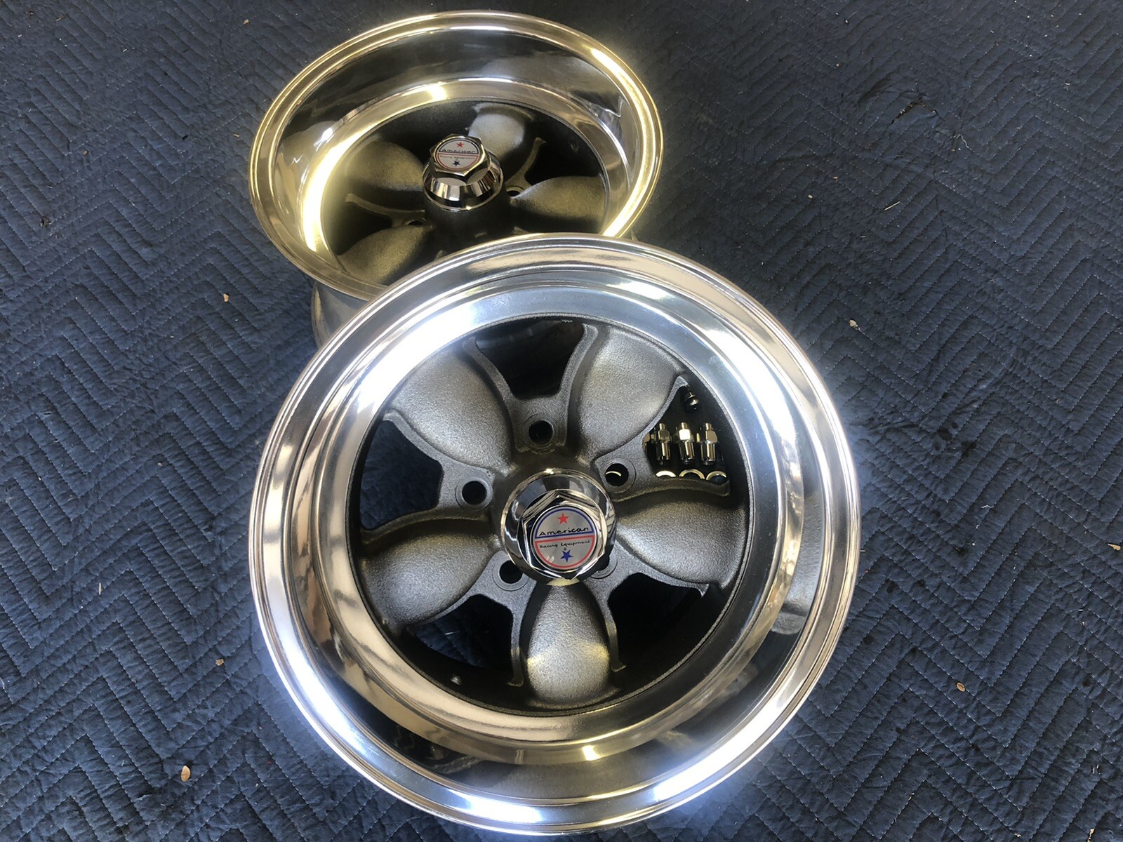 Vintage Pair of Appliance Daisy Wheels 14x8 Ford Mopar Real 4 1/2 ...