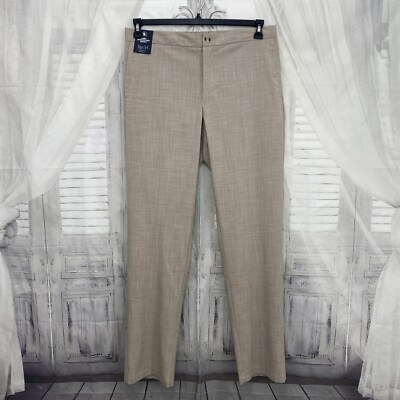 Hart Schaffner Marx Pants 36 x 34 Beige Tan Dress Straight Flat ...
