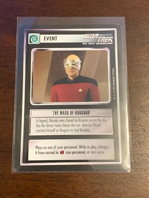 Star Trek CCG Alternate Universe The Mask Of Korgano | eBay