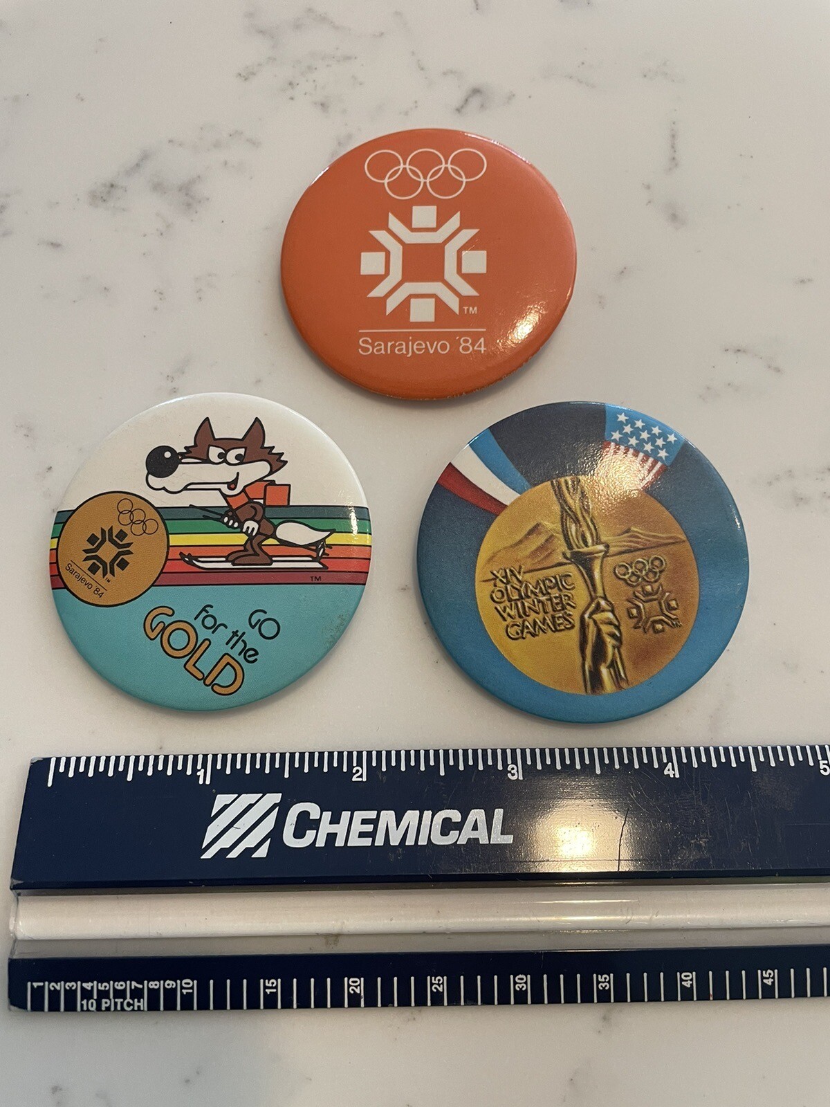 Olympics Games Sarajevo 1984 Metal Badges Pins Buttons - Lot Of 3 | eBay