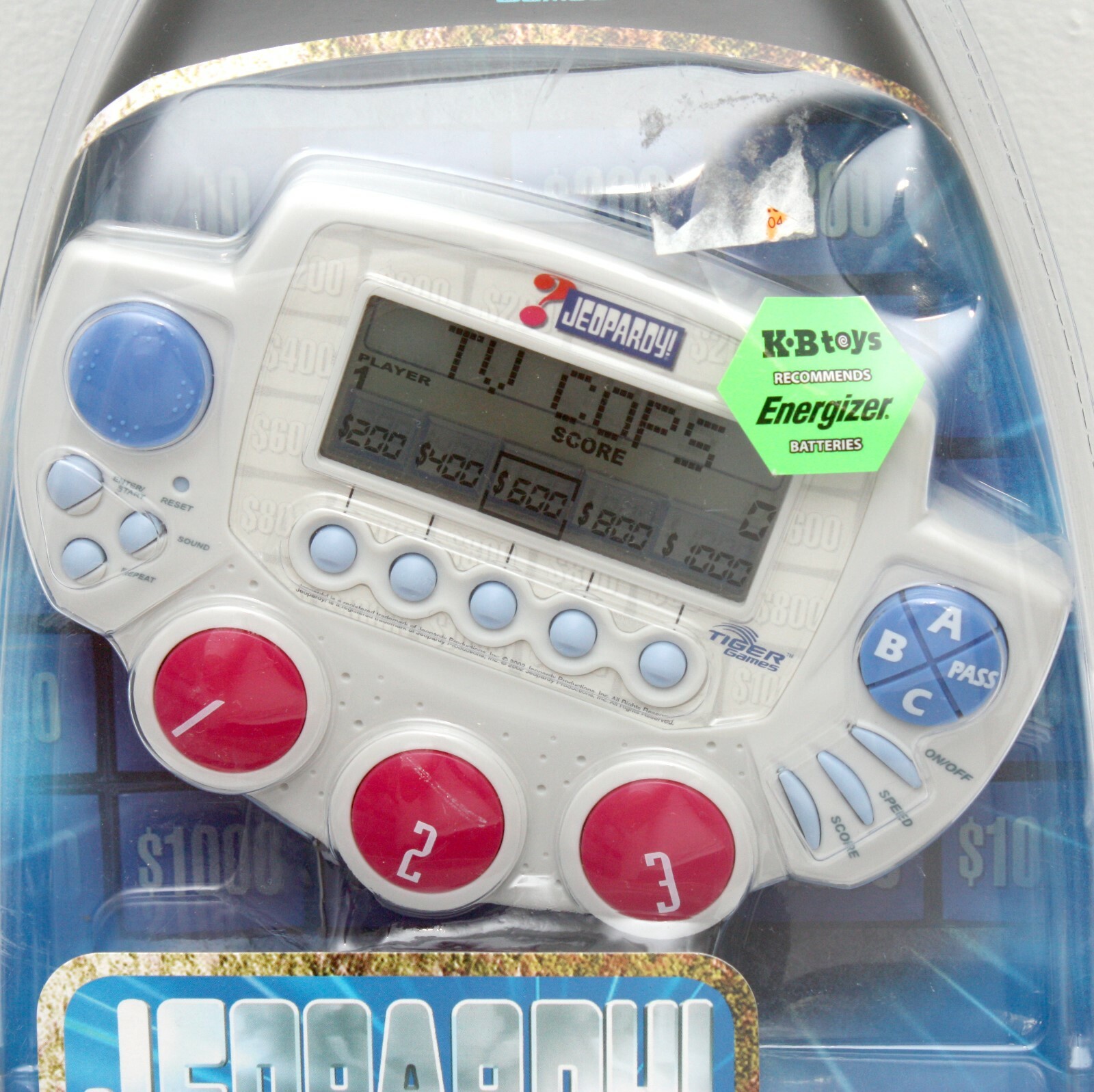 Sealed Jeopardy Handheld Electronic Trivia Game 2002 Tiger Hasbro ...