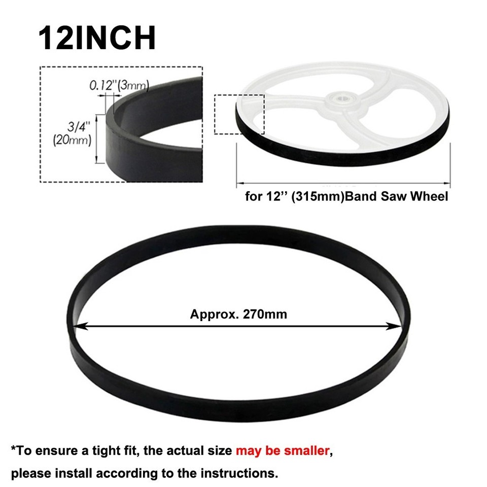 High Quality Rubber Band Saw Wheel Apron 12 Inch 14 Inch 8 Inch 9 Inch ...