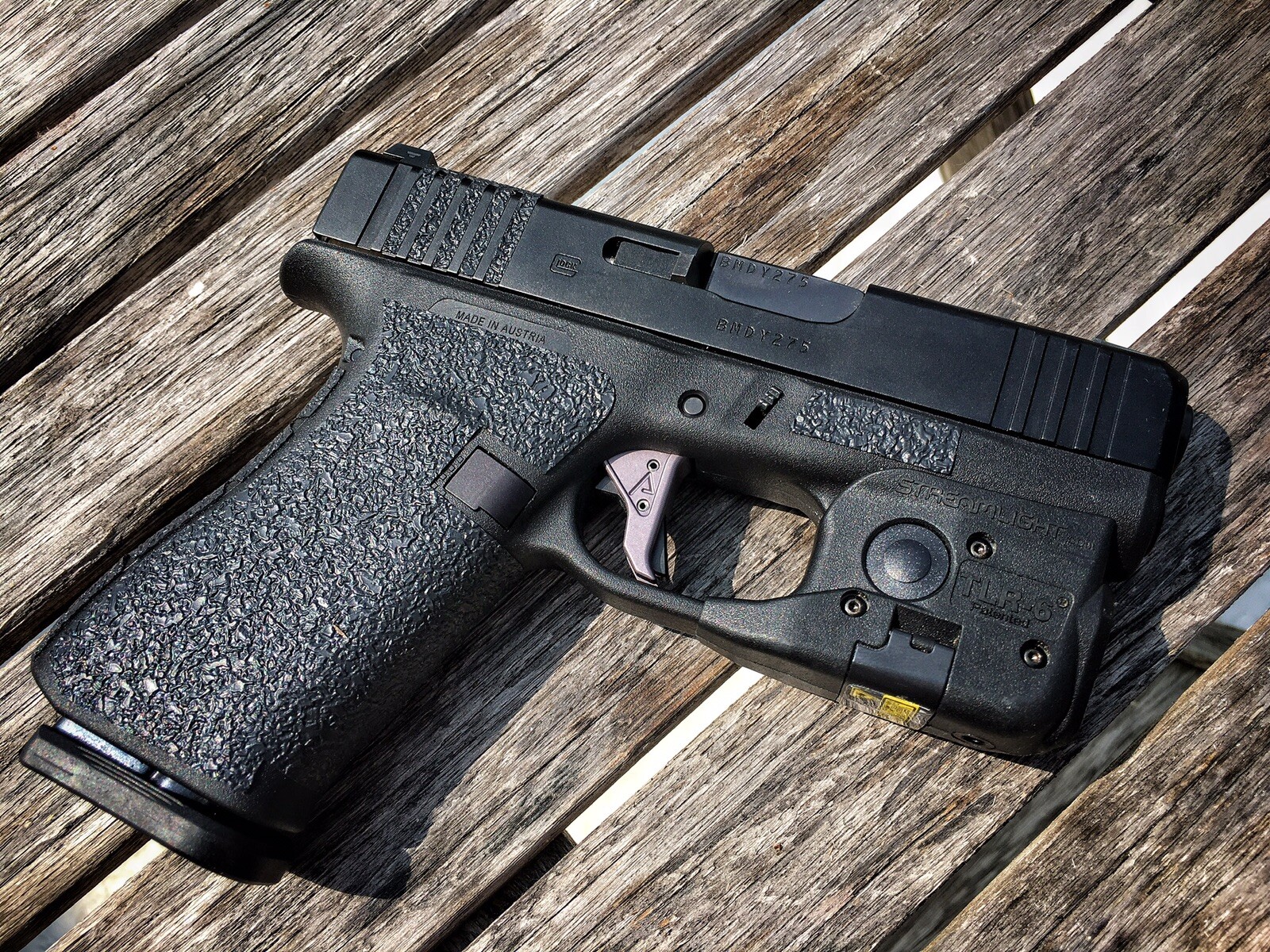 Caloosa Gun Grips for GLOCK 43X & 48X Rubber Grip Tape Non Slip+ Back ...