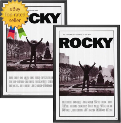 2-Pack 27X41 Black Movie Poster Frames, Front-Loading Snap Frame, 1.25 ...