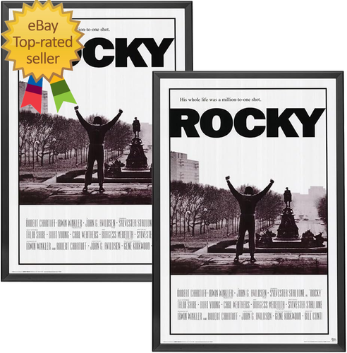 2-Pack 27X41 Black Movie Poster Frames, Front-Loading Snap Frame, 1.25" Aluminum | eBay