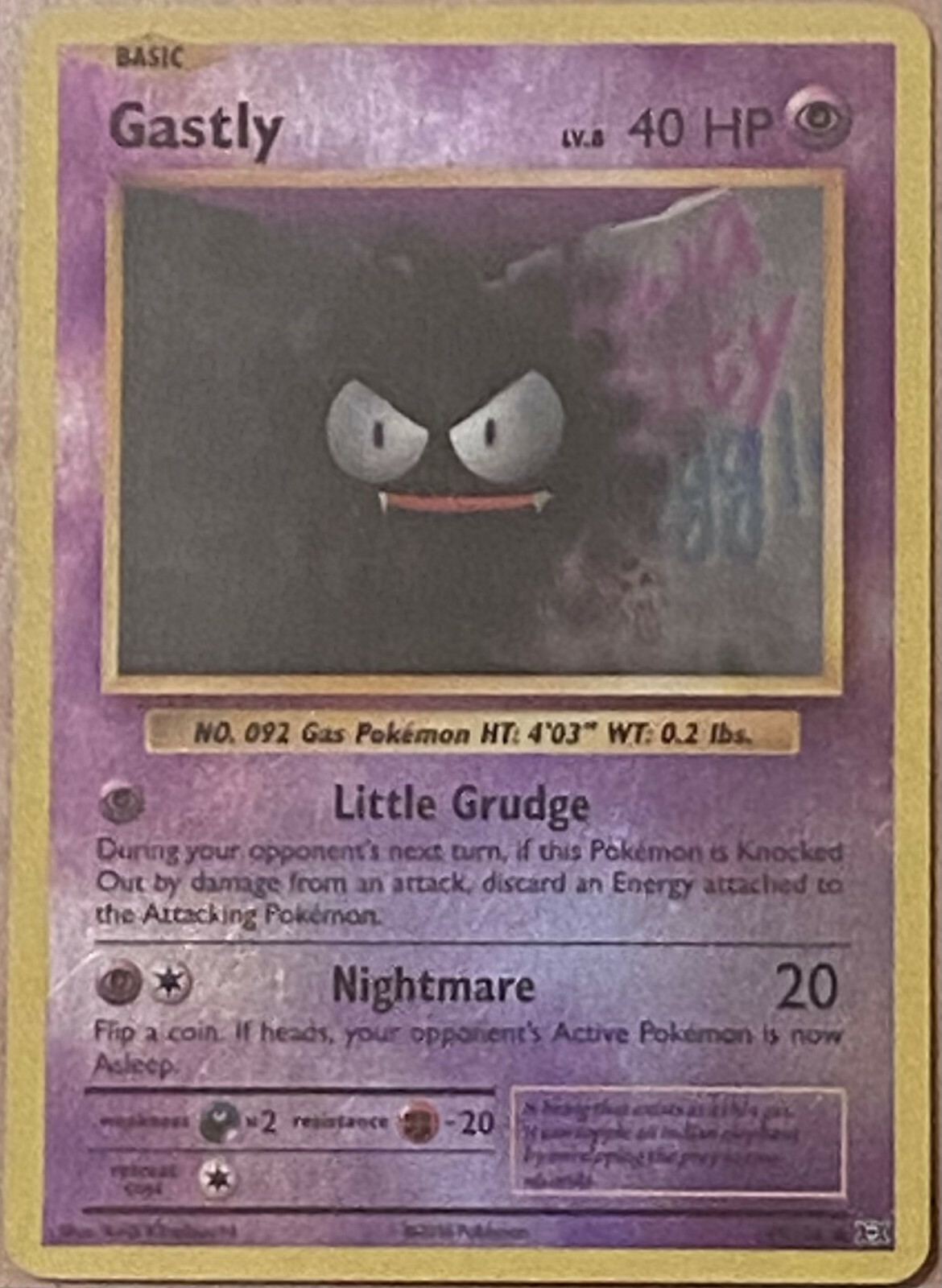Pokemon 2016 Gastly 47/108 Reverse Holo XY Evolutions Card | eBay