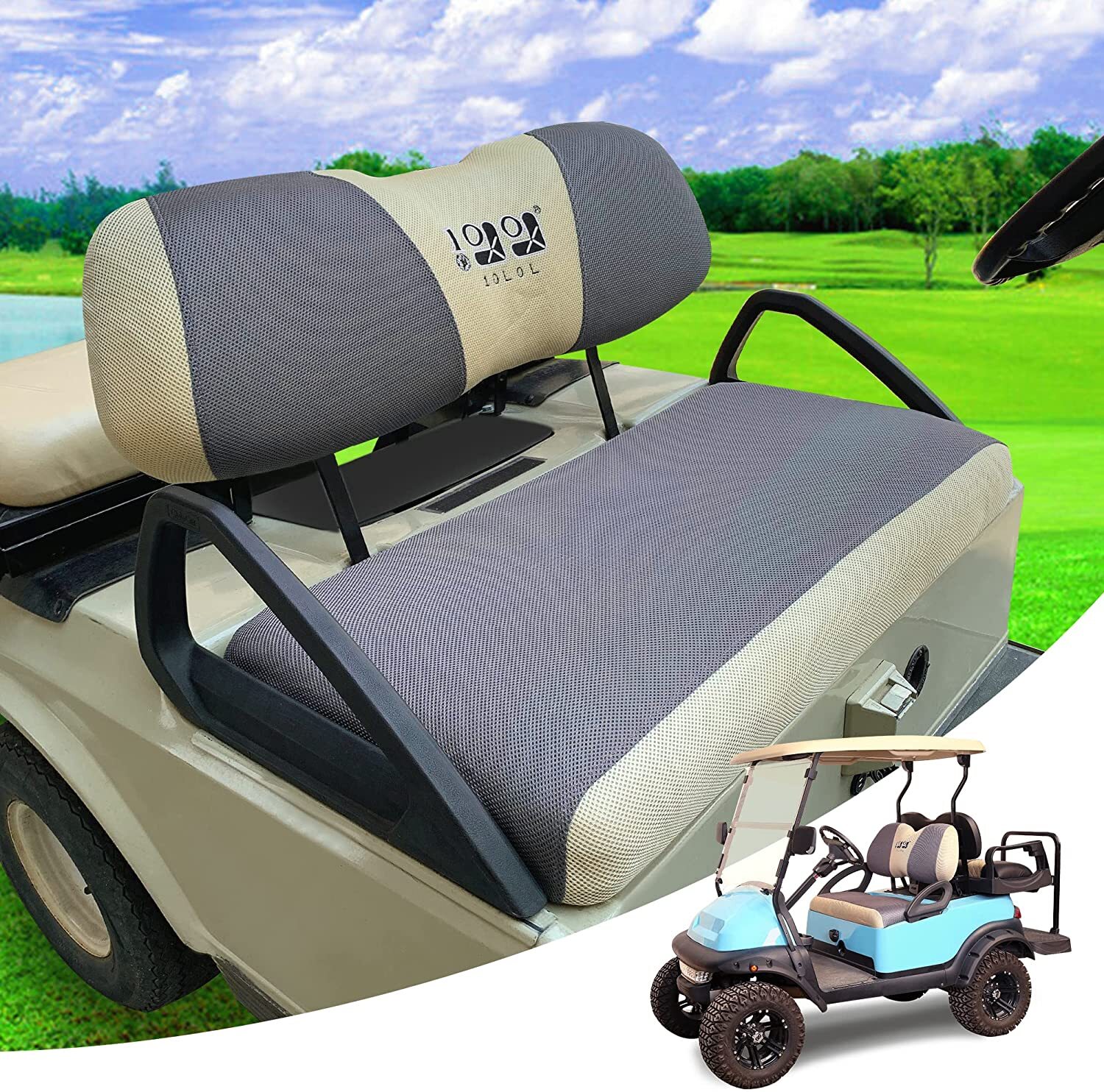 10L0L Golf Cart Front Seat Cover for Yamaha G1-G29 & Club Car Precedent ...