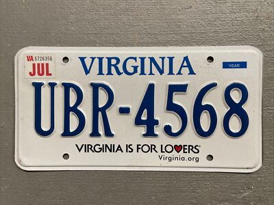 VIRGINIA LICENSE PLATE VIRGINIA IS FOR LOVERS ️ RANDOM LETTERSNUMBERS ...