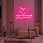 I Love Mom Neon Signs LED Night Light Mothers Day Gift Custom ...