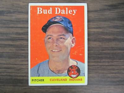 1958 Topps # 222 Bud Daley Card Cleveland Indians | eBay