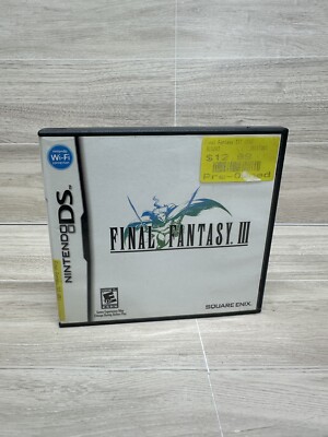 Final Fantasy III 3 (Nintendo DS) Original Case Only - No Game (WTF99 ...