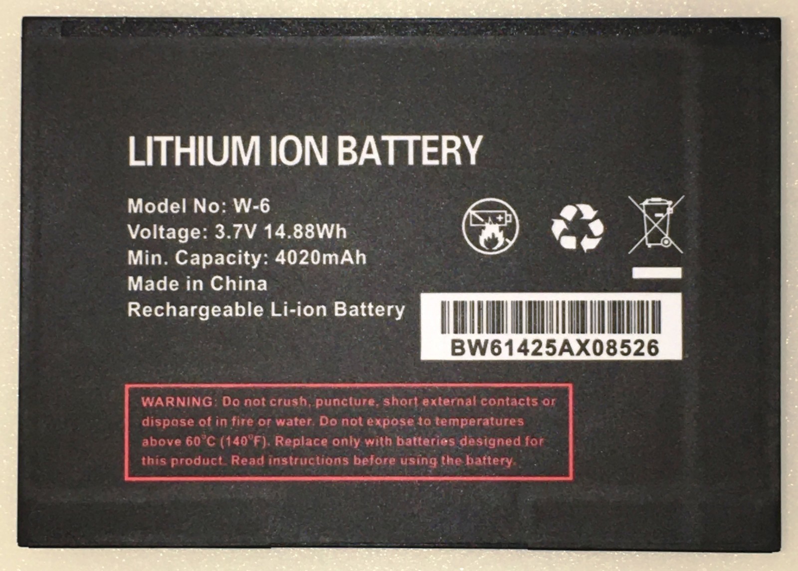 OEM Spec Battery Netgear AirCard 781S 4G AT&T Unite Pro Hotspot W6 W-6 ...