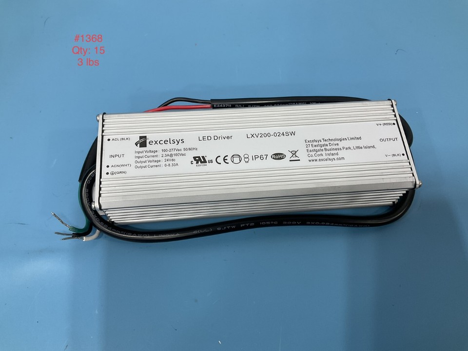 LXV200-024SW , LED DRIVER , POWER SUPPLY , 24VDC , 0-8.33A , 200W ...