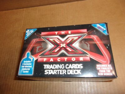 Lrg 2010 THE X FACTOR Trading Cards Starter Deck Inc 3 Foil Sealed Box ...