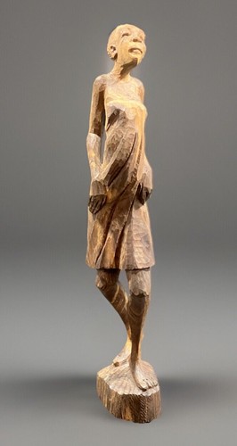 Vintage 1991 George Obeng Hand Carved Wood African Women Sculpture ...