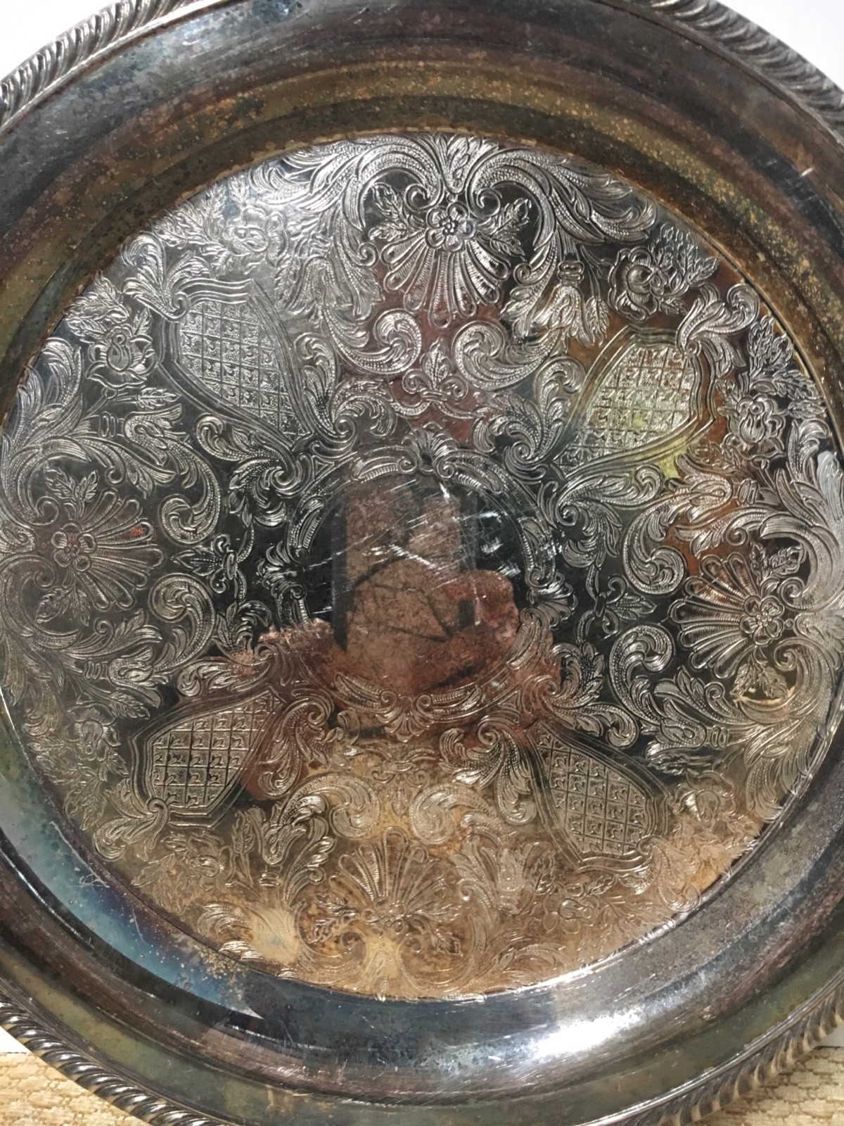 Vintage Kent Silversmith Silverplate Round Tray 10” | eBay