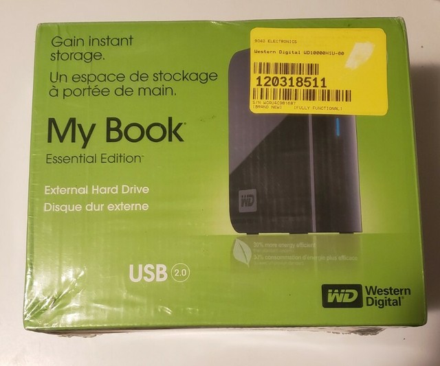 Western Digital My Book Essential 1TB,External,7200RPM (WD10000H1U-00 ...