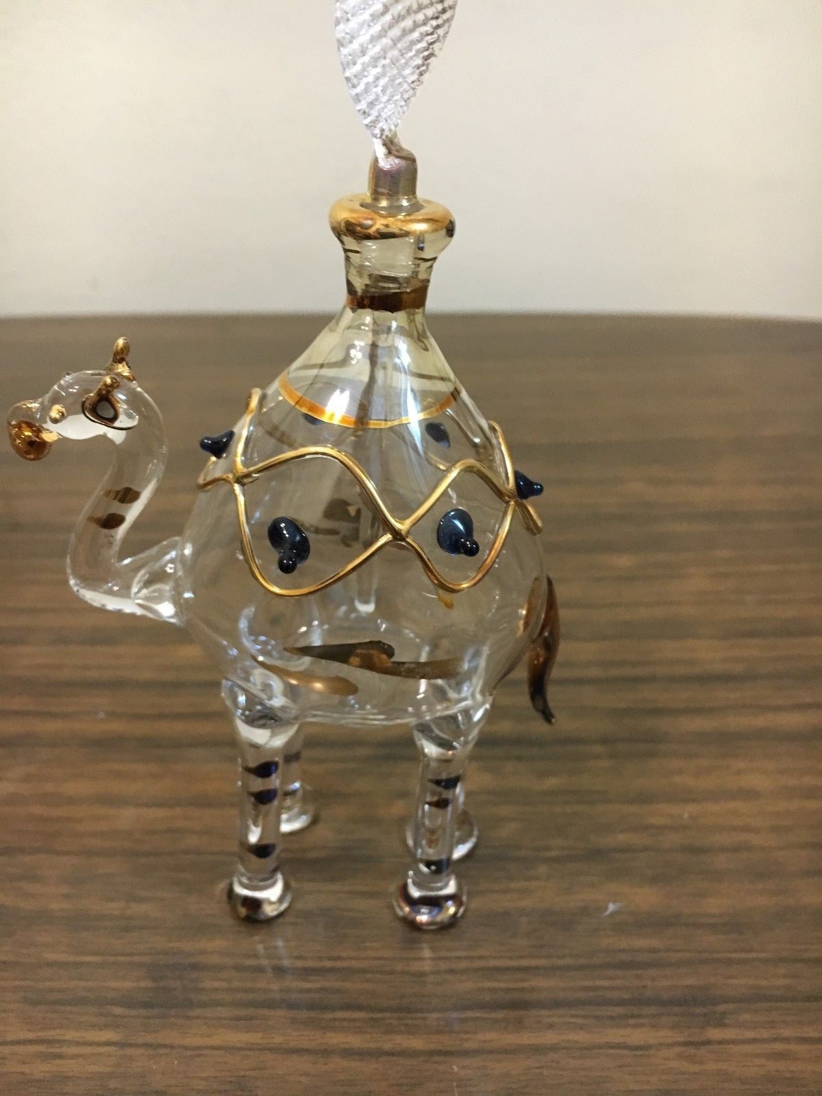 Set of 5 Mouth blown EGYPTIAN PERFUME BOTTLES Pyrex Glass CAMEL Shape 6 ...