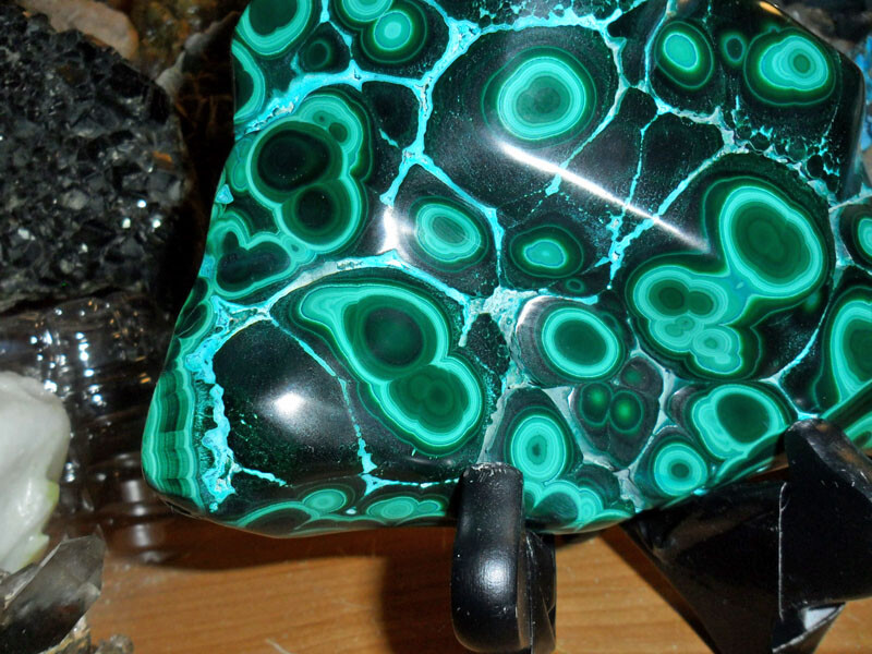 8" Large Very Rare Green Malachite and Blue Chrysocolla Congo AAA+++ | eBay