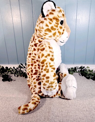 Animaland Plush Stuffed Leopard Animal by Nanco Pink Paws Soft | eBay