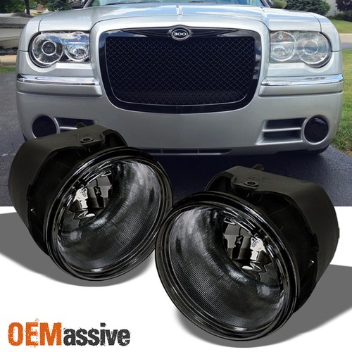 Fits 2005-2010 Chrysler 300 300C 08-09 Caliber SRT-8 Smoked Fog Lights ...