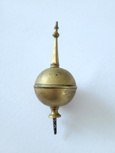 5 1/4" Brass Ball & Spire Clock Finial for Grandfather Longcase ...