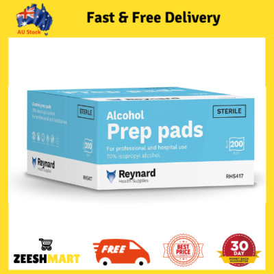 REYNARD LARGE Alcohol Skin Prep Pads / Swabs / Wipes -Isopropyl 70% - 6 ...