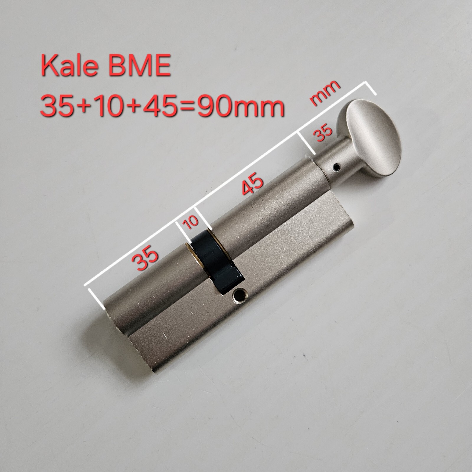 KALE KILIT 164/BME Cylinder Lock With 5 Keys 35+10+45=90mm With Thumb ...