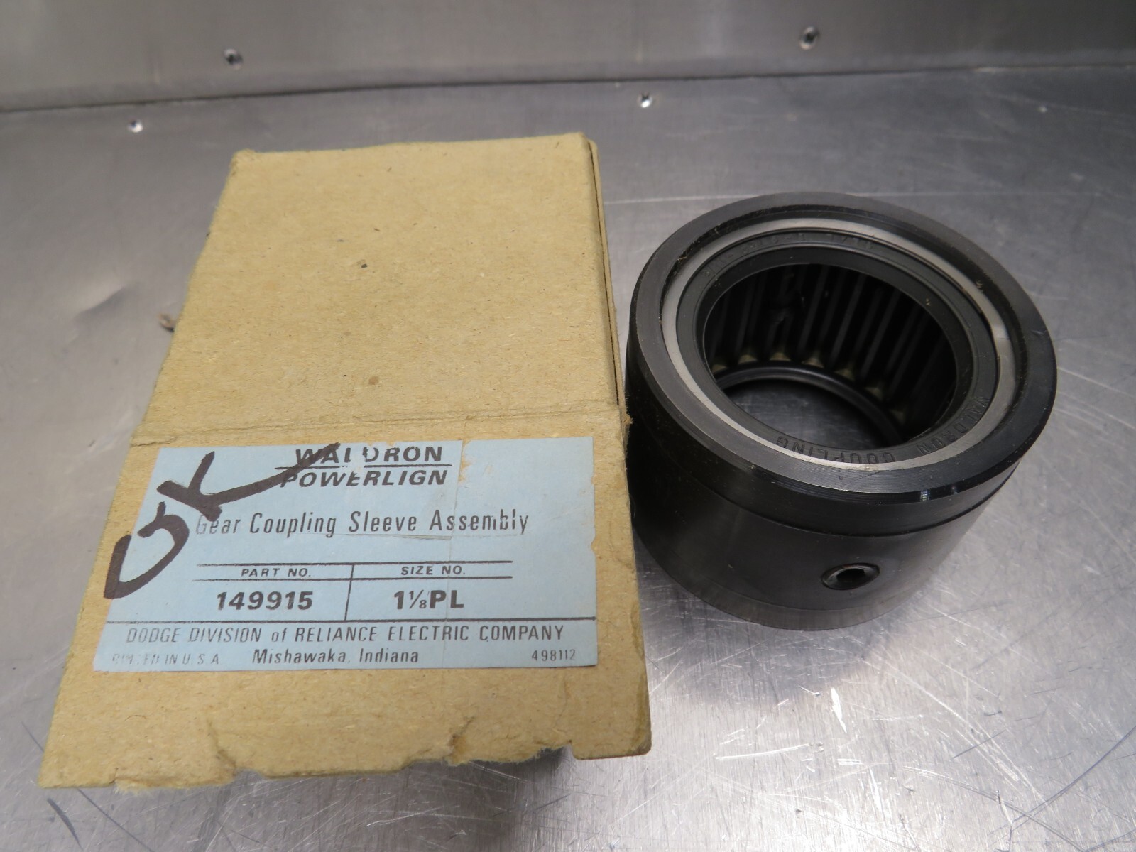 Waldron Powerlign 149915 1-1/8PL Gear Coupling Sleeve Assembly | eBay