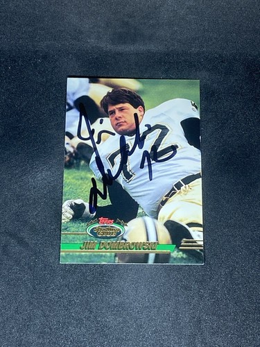 Jim Dombrowski 1993 Topps Stadium Club #213 New Orleans Saints Auto ...