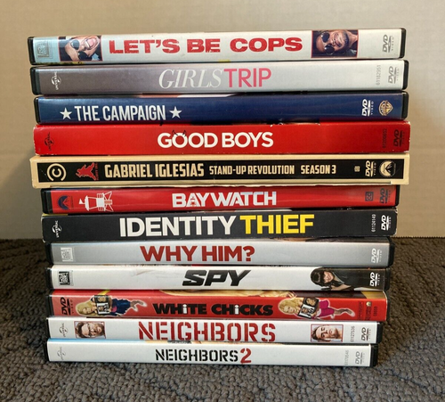 Comedy Movies DVDs, rated R and Unrated, Lot of 12, pre-owned, not ...