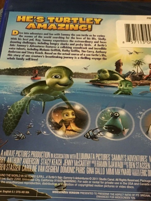 A Turtle's Tale: Sammy's Adventures Blu-Ray Disc - BRAND NEW - SEALED ...
