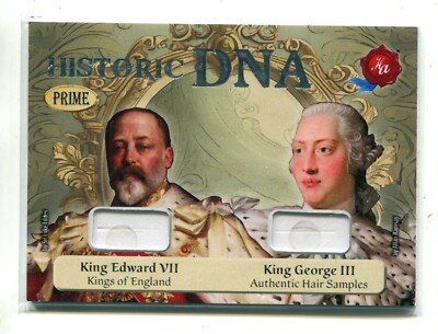 2024 Historic Autographs Prime DNA King George III Edward VII HAIR ...