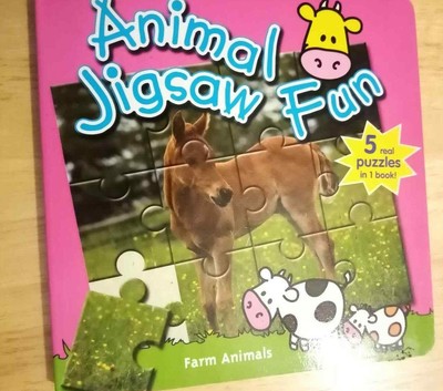 Animal Jigsaw Fun Farm Animals Puzzle Book | eBay