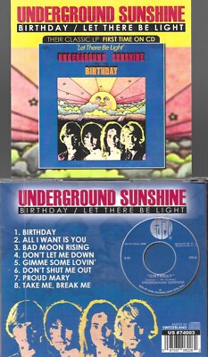 UNDERGROUND SUNSHINE-BIRTHDAY/LET THERE BE LIGHT-THEIR ONLY LP FIRST ...