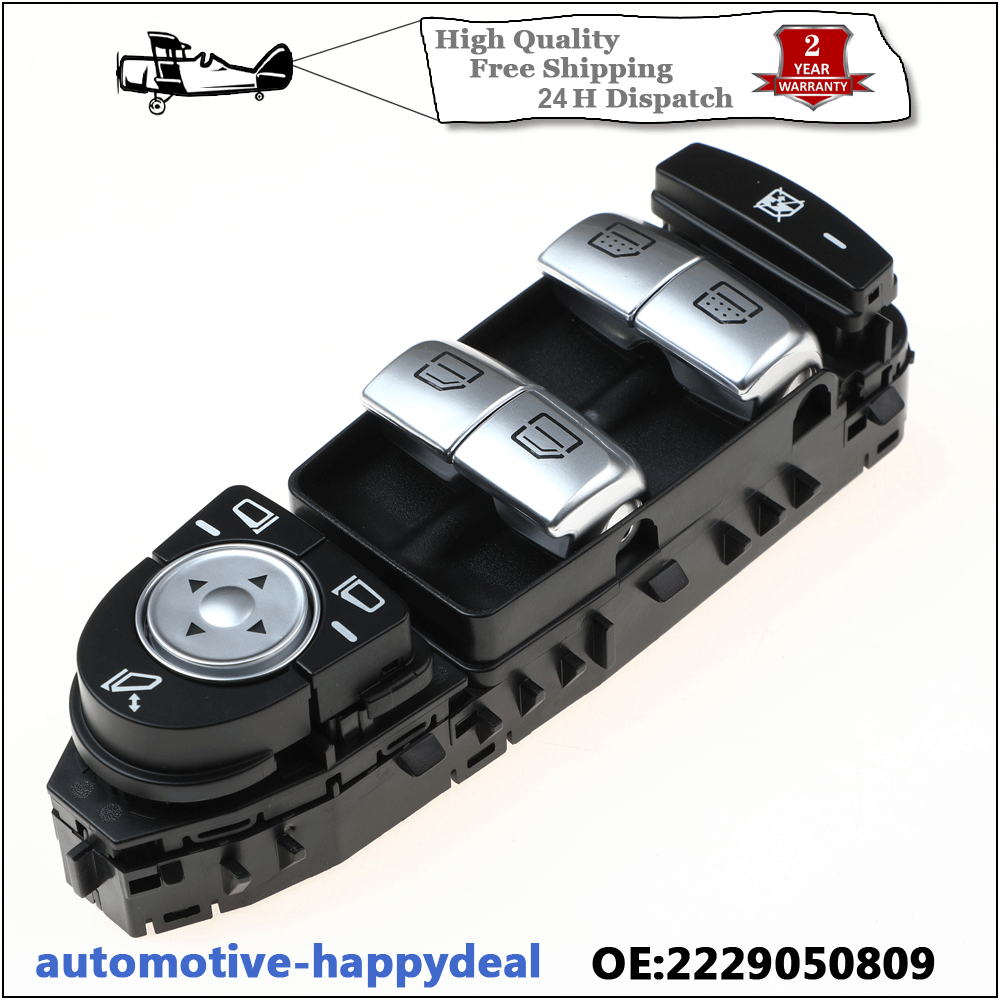 For Fits MERCEDES BENZ S-CLASS W222 DRIVER SIDE FRONT WINDOW SWITCH ...