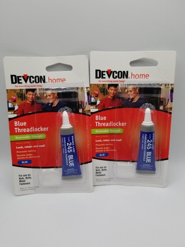 2x Devcon Home 24345 Blue Threadlocker Removable Strength Type 245 78143243455 | eBay